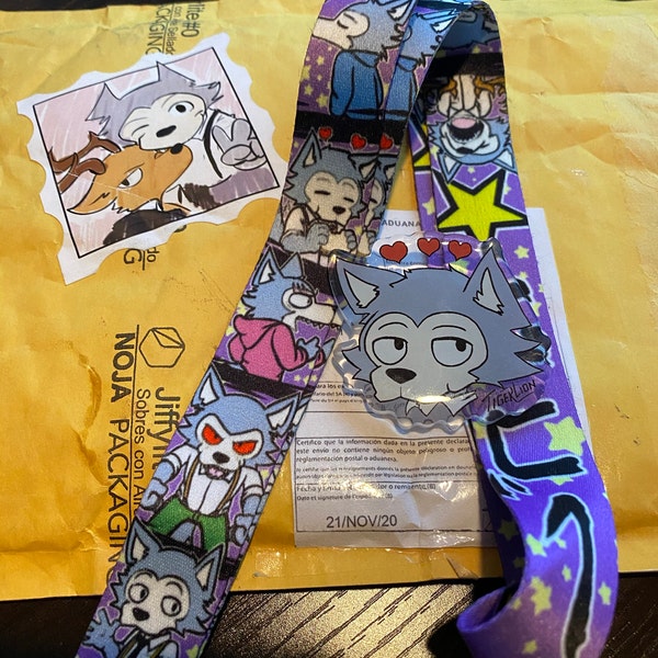 LEGOSHI LANYARD With Pin Beastars - Etsy