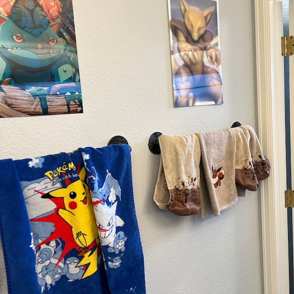 Cute Eevee Evolution Eeveelution Embroidery Hand Towels - Etsy