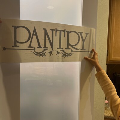 Pantry Vinyl Decal Kitchen Decal Glass Door Decal Vinyl - Etsy