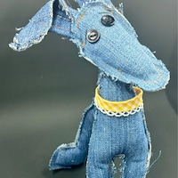 Denim Bear Sewing Pattern PDF Easy Hand Sew From Scraps - Etsy Canada