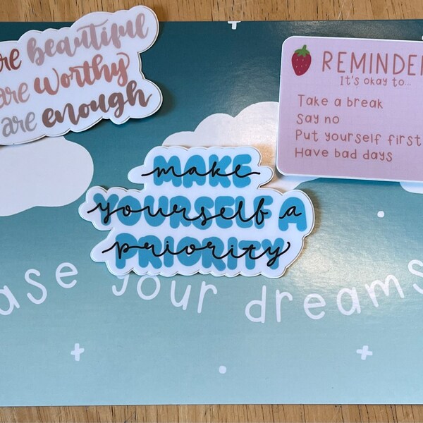 Positive Affirmation Sticker, Reminder Sticker, Self Love Sticker ...