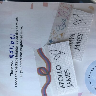 10 Simply Beautiful Pre-cut Customizable Cotton Quilt Labels - Etsy UK