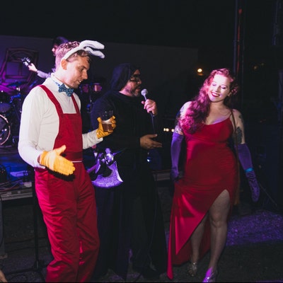 Roger Rabbit Bow Tie Yellow Polka Dot Blue Bowtie Pre-tied - Etsy