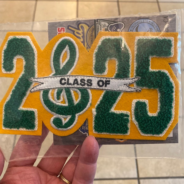 Chenille Graduation Year Custom Letterman Jacket Patch - Made in USA - Etsy