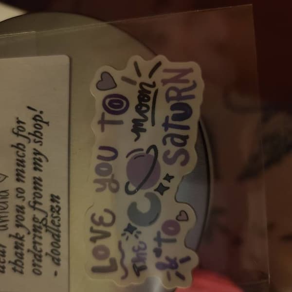 Love You to the Moon & to Saturn Sticker - Etsy