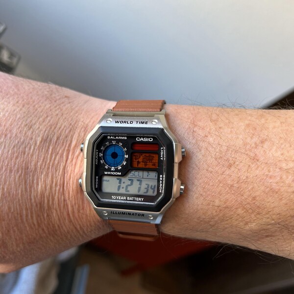 Casio AE-1200/WS-1700 Modified 'royale-shock" Watch - Colored Screen ...