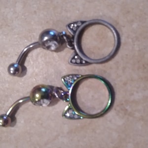 Green Butterfly Belly Button Ring | Etsy