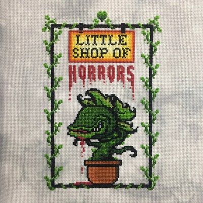 Little Shop of Horrors Cross Stitch Pattern Horror, Movie, Macabre ...