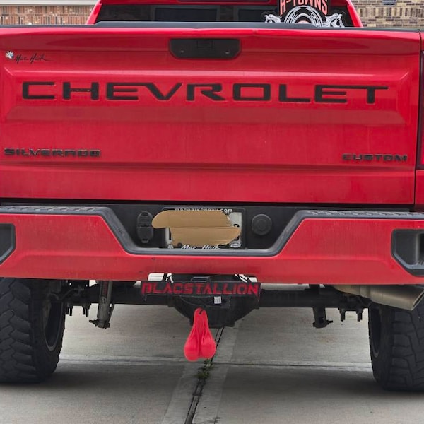 Clear Tinted Combo of One 8" Truck Nuts and One 2" Nutz Biker Bulls ...