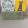 Winter Season Block Wooden Sign - Stackable Signs - Personalised ...