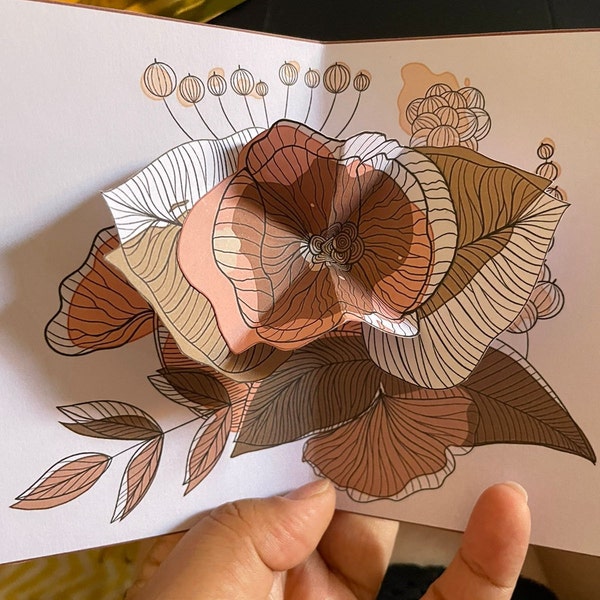DIY Coloring Pop-up Book About Kindness, 3d Paper Craft, Make Your Own ...