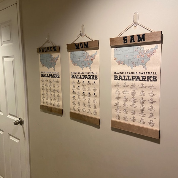 MLB Checklist With Pen, US Baseball Bucketlist, Travel Adventure, Check ...