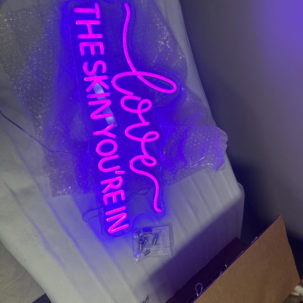 Soak in the Moment Neon Sign, Farmhouse Style Bathroom Sign, Above Tub ...