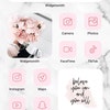 Pink Sakura App Icon Pack - Premium Handcrafted Icons for Aesthetic ...