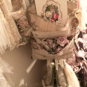 Beautiful Antique Bloch Pointe Ballet Shoes With Antique Lace and Antique Buckles Embellishment ...