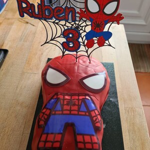 Spidey Inspired Cake Topper, Print at Home, DIY, Last Minute, Party ...
