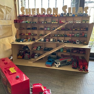 Toy Car Wood Storage Hot Wheels Case Personalized Car Gift for Boy Wood ...