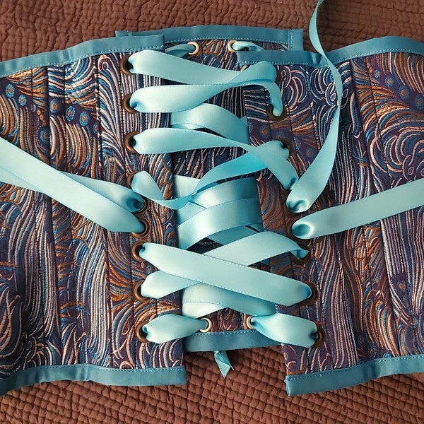Double Faced Satin Ribbon 5/8" Wide - 8meters - Corset Lacing Mystic ...