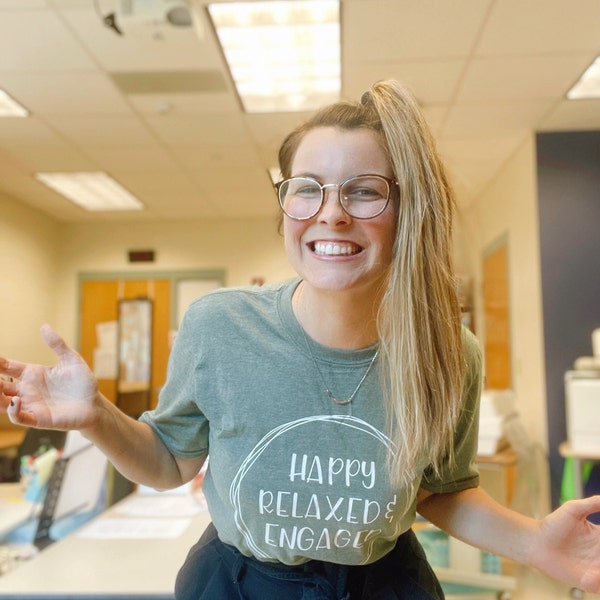 HRE Shirt | Happy Relax & Engaged Shirt | Applied Behavior Analysis ...