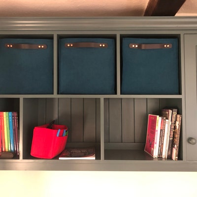 Teal Storage Basket Teal Cube Felt Cube Storage Basket - Etsy