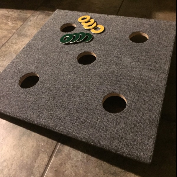 24x24 Full Size Premium 5 Hole Washer Toss Washers Game Boards by Get ...