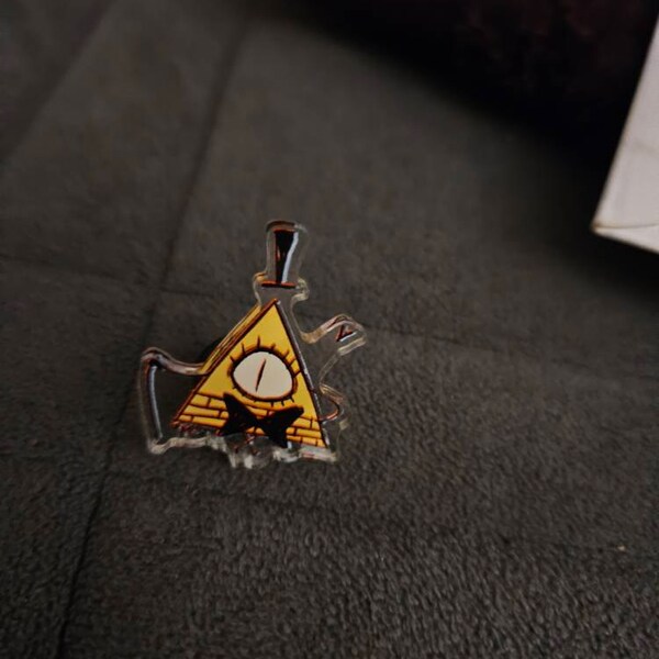 Bill Cipher Acrylic Pin - Etsy