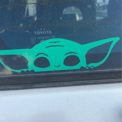 Grogu Vinyl Decal - Etsy