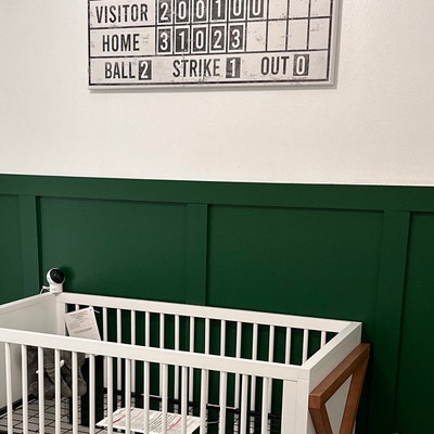 Custom Baseball Scoreboard Sign Vintage Game Room Decor Man Cave Decor ...