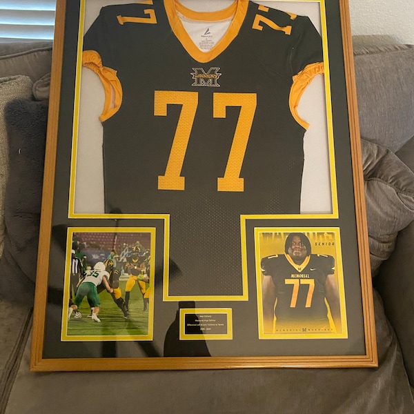 XL Double Matted Custom Framed Jersey Display Case Frame - Matting ...
