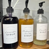 8.5oz. Glass Olive Oil Bottle Cursive Font Vinegar & Oil Bottle Oil ...