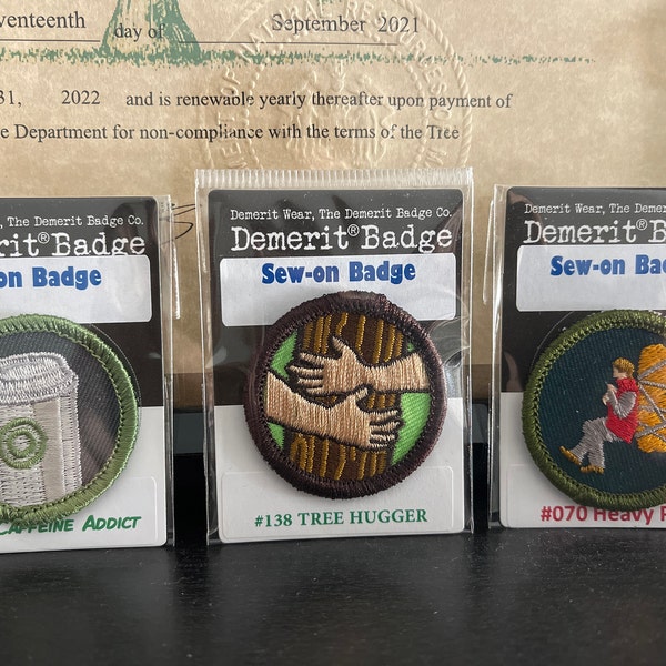 Heavy Pack Demerit Badge - 1.5" Diameter Embroidered Patch - Etsy