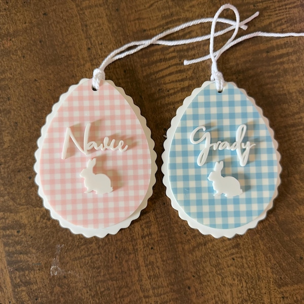 Butterfly Name Tags, Easter Basket Tags, Table Place Setting Card ...