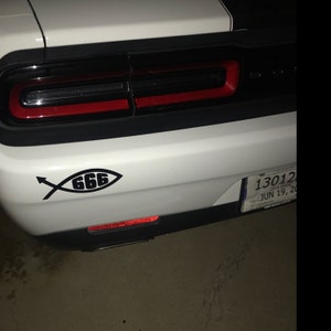 666 Devil Fish Weatherproof Vinyl Decal EF-VDC-00014 - Etsy