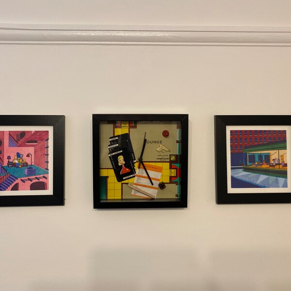 The Simpsons Nighthawk Diner Print, Scenic Simpsons Edward Hopper ...