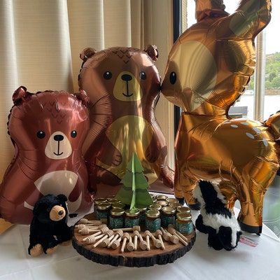 Woodland Animal Balloons, Woodland Party Decorations, Forest Animal ...