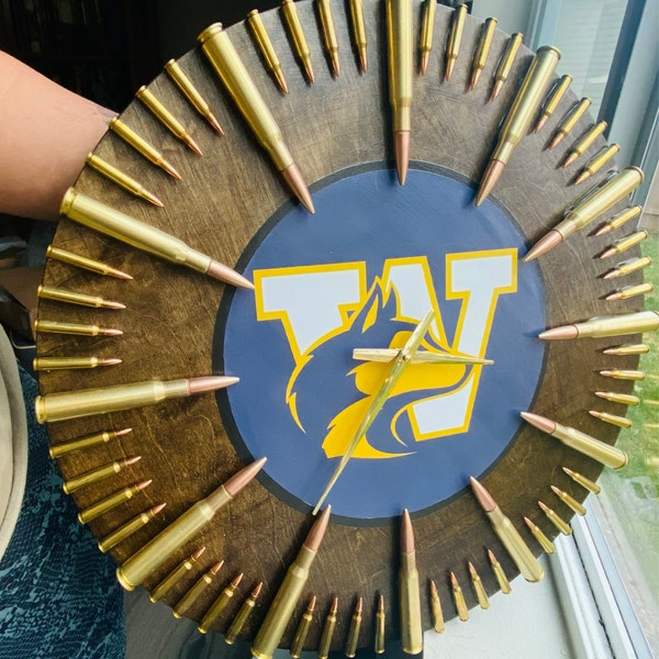 HUGE 50 CAL Bullet Clock, the Ultimate Gun Enthusiast Gift & Wall Decor ...