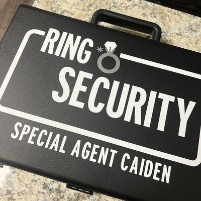 Top Secret Case, Secret Agent, Ring Bearer Gift, Ringbearer Gift, Ring ...
