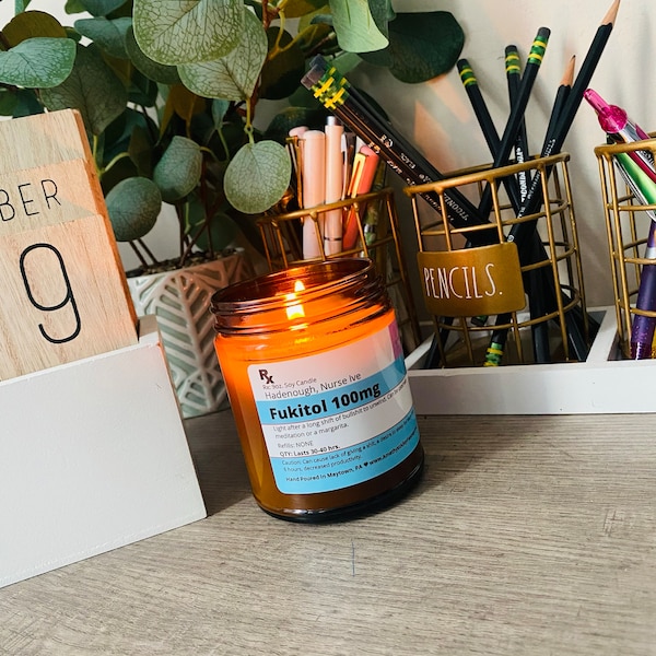Fukitol Nurse Candle©, Adult Humor Nurse Candle, Eucalyptus & Spearmint ...