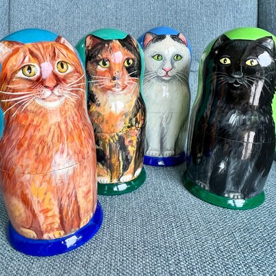 Custom Nesting Doll 4-pieces Portrait Nesting - Etsy