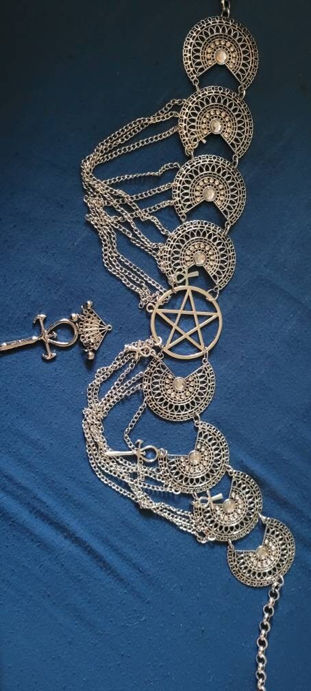 Vampire Ankh Hip Chain Belt