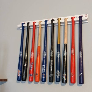 15 Mini Bat Horizontal Display Rack With Baseball Shelf | Etsy