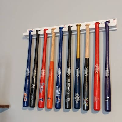 10 Mini Souvenir Bat Horizontal Baseball Bat Display Rack With - Etsy