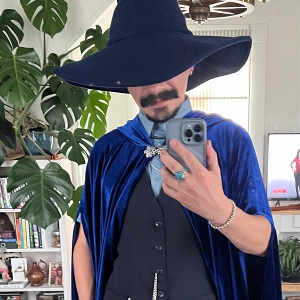 Brown "wizard Chill" Hat / Witch Hat / Mage, Sorcerer, Warlock ...