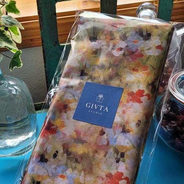 Red Berry Cotton Ribbon With Gold Metallic Edge, Italian Red Cotton ...