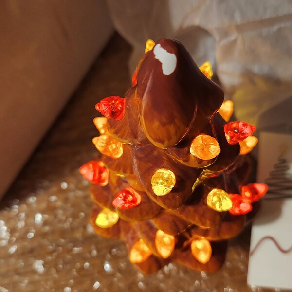 Fall Ceramic Lighted Tree - Etsy