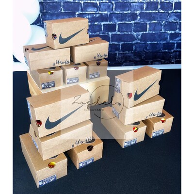 Shoes Box Template, Mini Sneaker Box Template, Valentine's Gift Box S ...