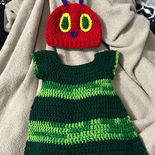 English PDF Crochet Pattern Tinkerbell Fairy Dress Set Chunky Yarn 3 ...