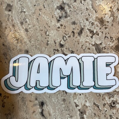 Waterproof Name Decal Personalized Vinyl Sticker NAME - Etsy