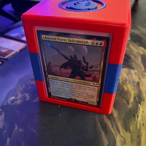 3 Color Magic the Gathering MTG Commander EDH Deck Box With Slot for ...