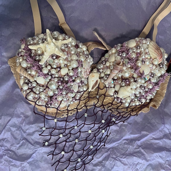 34C Aqua Mermaid Bra| Rave Bra| Festivalbra 34C* - AQUA SHIMMER ...